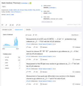 Introducing the INSPIRE Data Collection – INSPIRE-HEP Blog