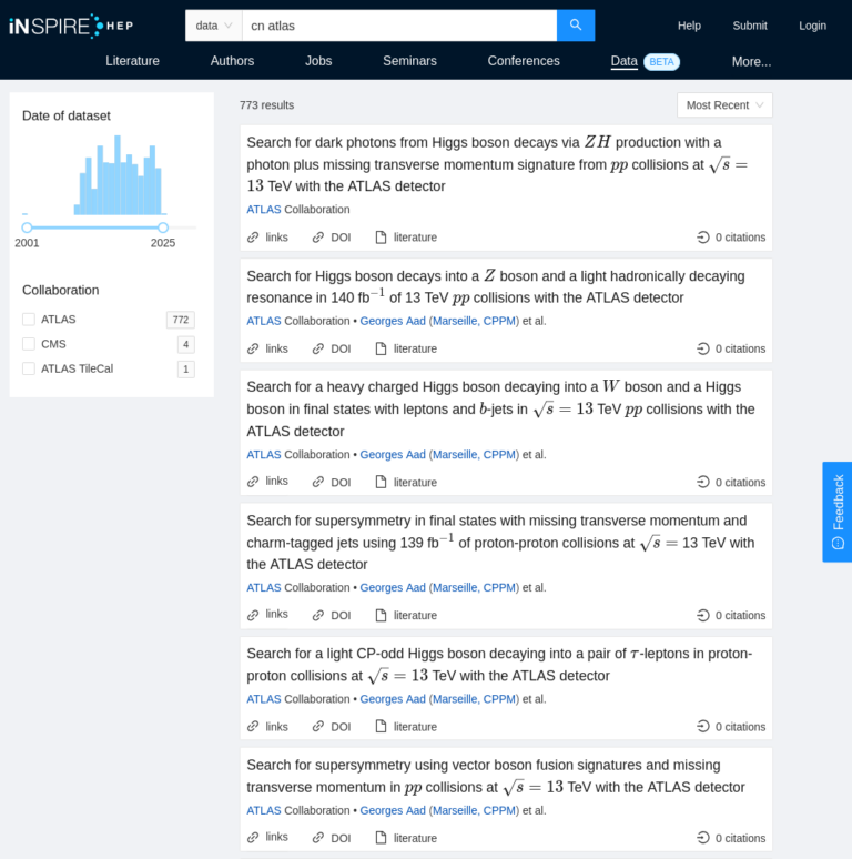 Introducing the INSPIRE Data Collection – INSPIRE-HEP Blog