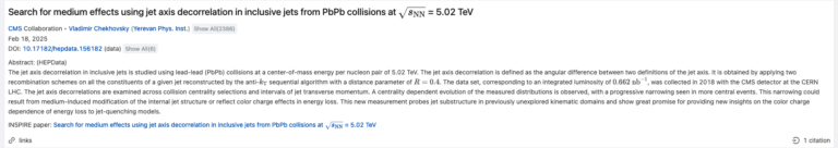 Introducing the INSPIRE Data Collection – INSPIRE-HEP Blog