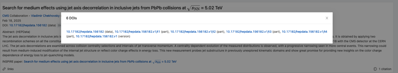 Introducing the INSPIRE Data Collection – INSPIRE-HEP Blog